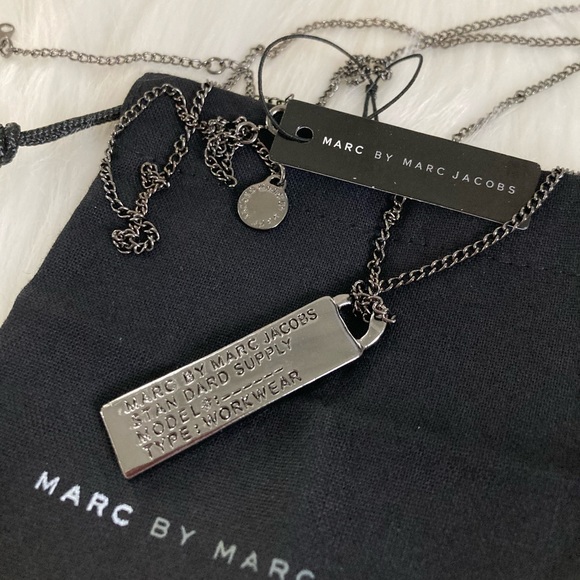 Marc By Marc Jacobs | Jewelry | Nwt Marc Jacobs Engraved Id Tag Long ...